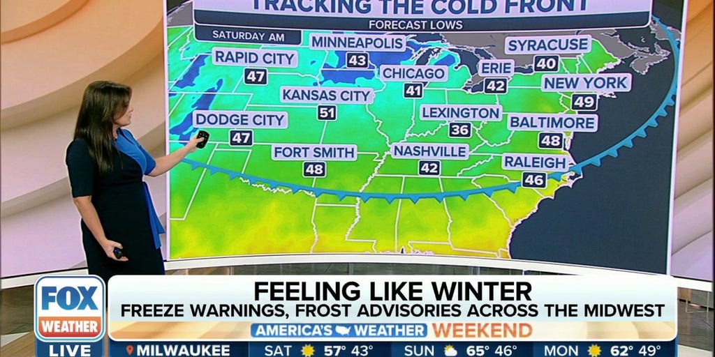 Feeling like winter: Freeze Warnings, Frost Advisories issued across ...