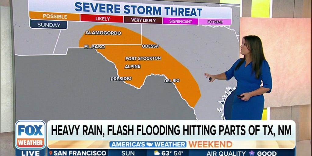Severe Thunderstorms Flash Flooding Possible In Parts Of Texas New