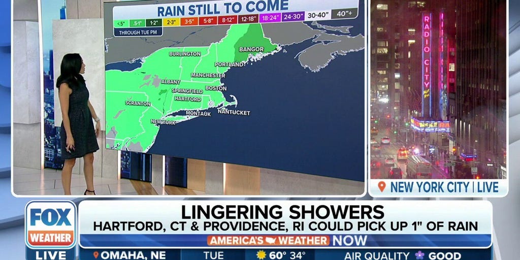 Rain remains in Northeast on Tuesday | Latest Weather Clips | FOX Weather