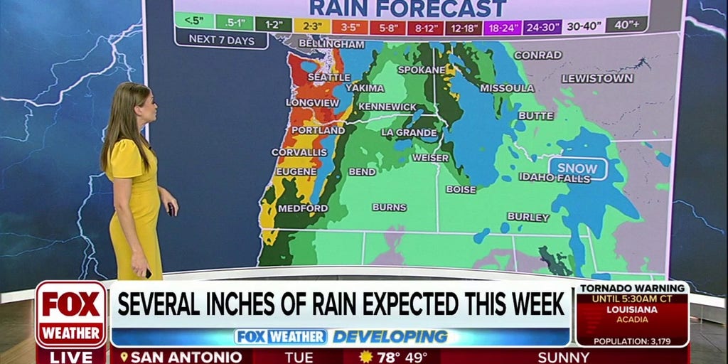 Rainy pattern to continue across Pacific Northwest bringing widespread ...