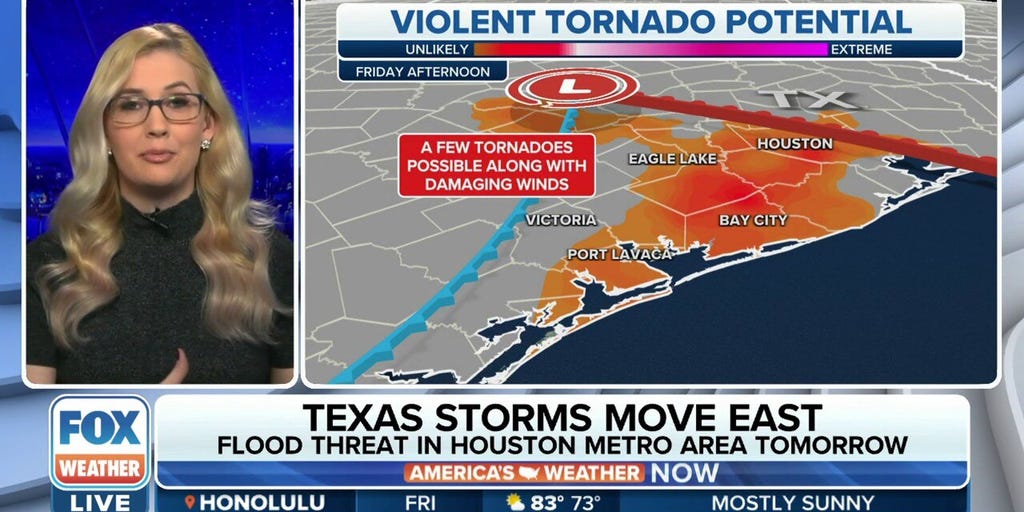 Flood threat, possible tornadoes for Texas on Friday | Latest Weather ...