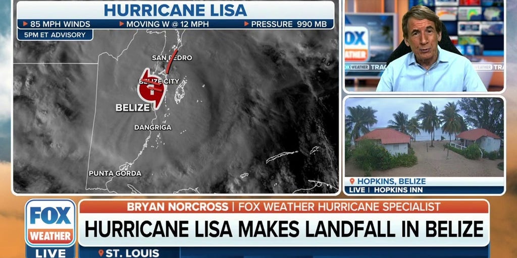 Hurricane Lisa makes landfall in Belize | Latest Weather Clips | FOX ...