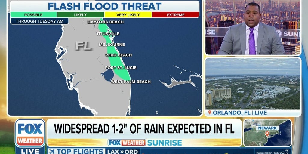 Flash flooding possible from Orlando to Miami as rounds of storms eye Florida through Tuesday ...