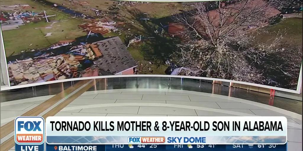Tornado kills mother, 8-year-old son in Alabama during severe weather ...