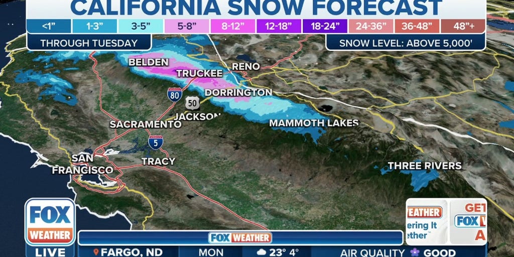 Final round of snow, rain moving over California | Latest Weather Clips ...
