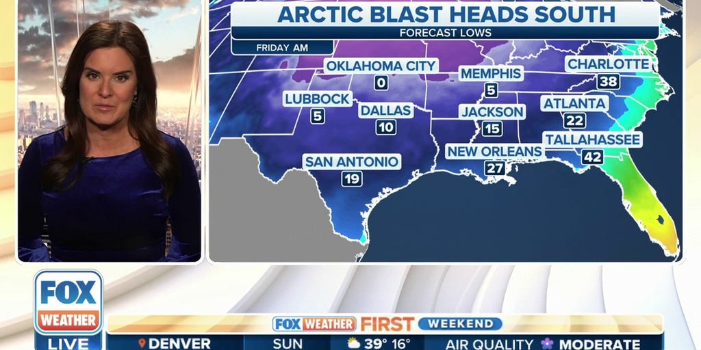Freeze Warnings in place in the South, Southeast as cold air invades ...