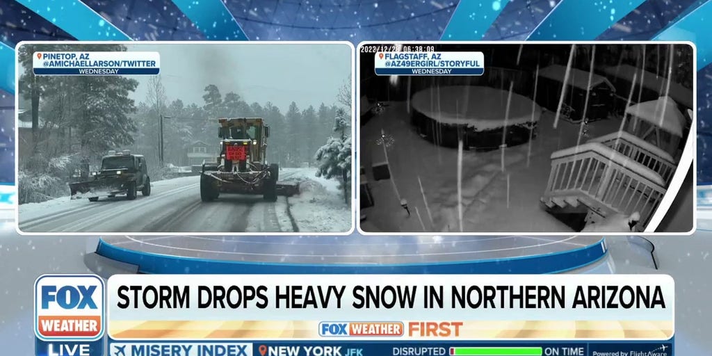 Northern Arizona sees heavy snow | Latest Weather Clips | FOX Weather