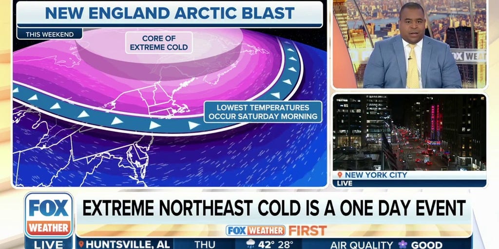 Polar vortex bringing dangerous cold to Northeast this weekend | Latest ...