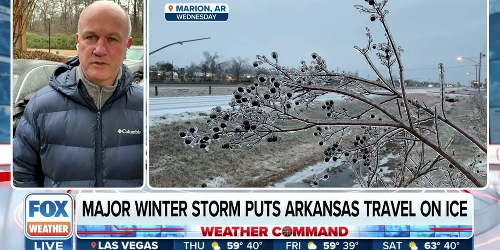 Patches of ice remain on major interstates in Arkansas as ice storm ...