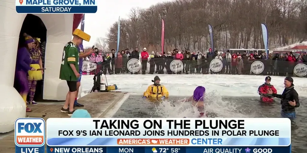 FOX 9 Meteorologist Ian Leonard participates in polar plunge | Latest ...