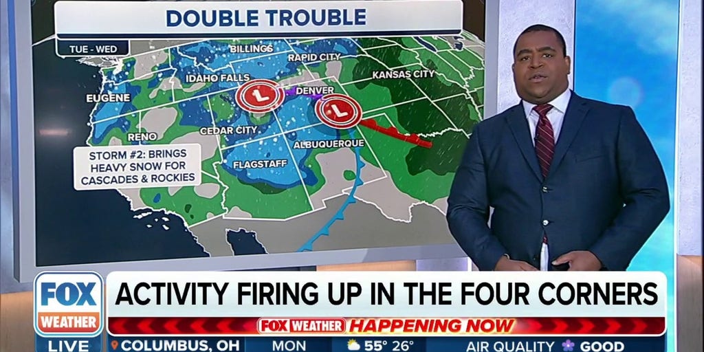 Back-to-back storms expected to bring severe weather, heavy snow across ...