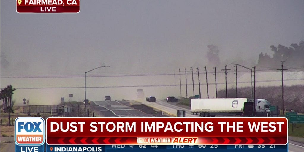 Large dust storm causes car crashes in California | Latest Weather ...