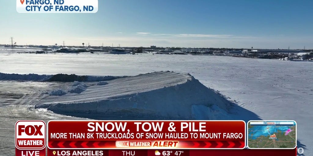 More than 8K truckloads of snow hauled to 'Mount Fargo,' expected to ...