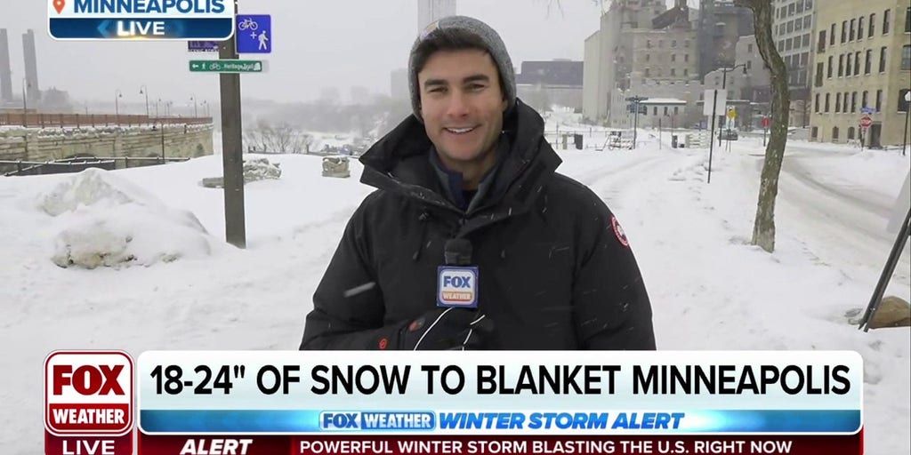 Second round of snow moves through Minneapolis, MN | Latest Weather ...