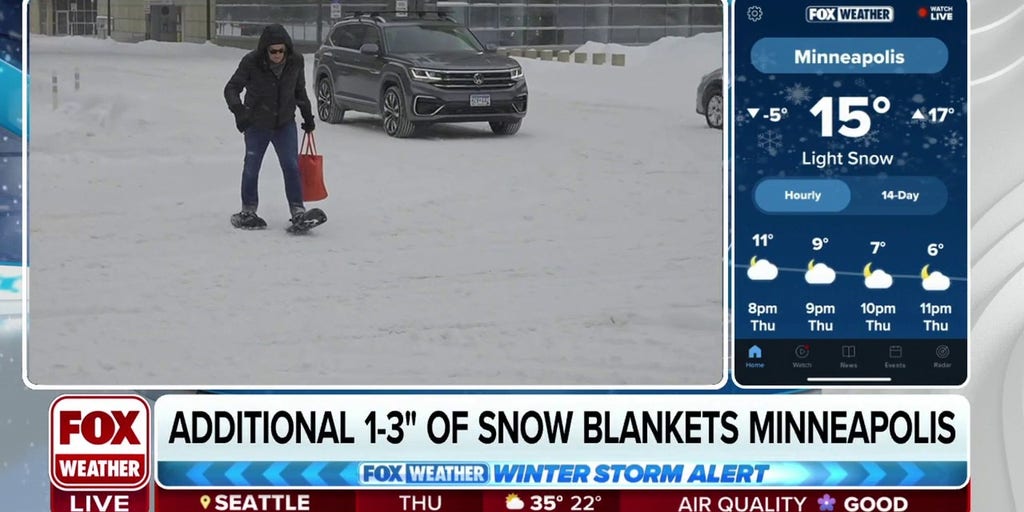 Winter storm drops significant snow in Minneapolis | Latest Weather ...