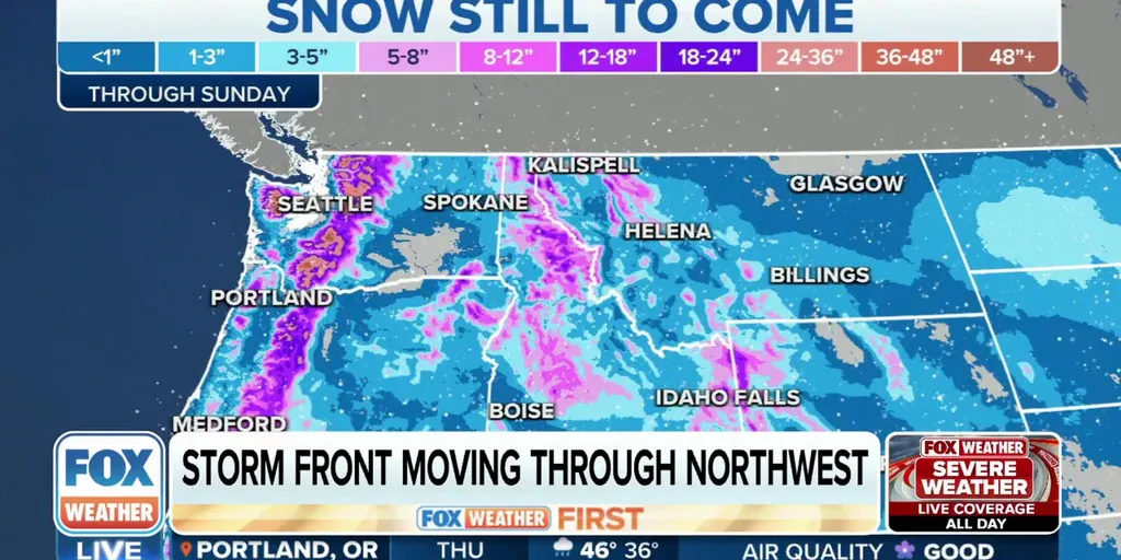 Storm will bring rain to Pacific Northwest, heavy snow to the Cascades ...