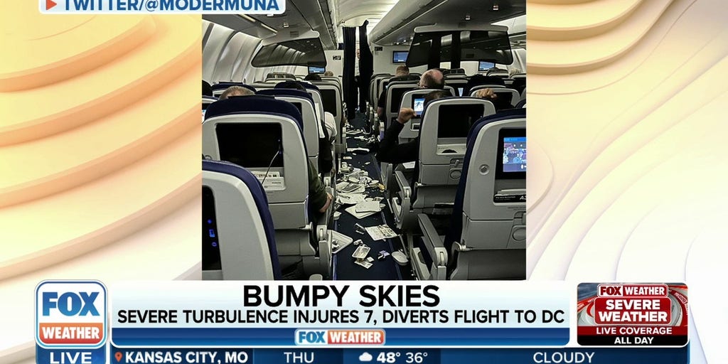 Severe turbulence injures 7 on flight diverted to Dulles International ...
