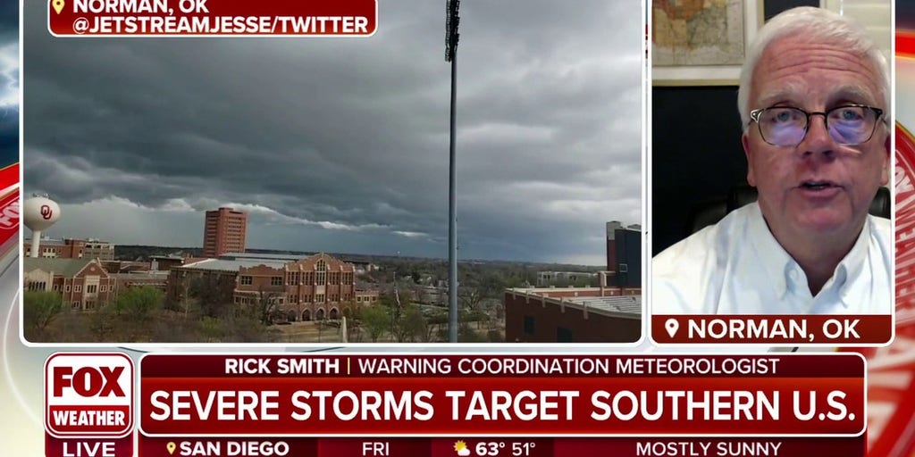 Southern Oklahoma sees large hail during storms | Latest Weather Clips ...