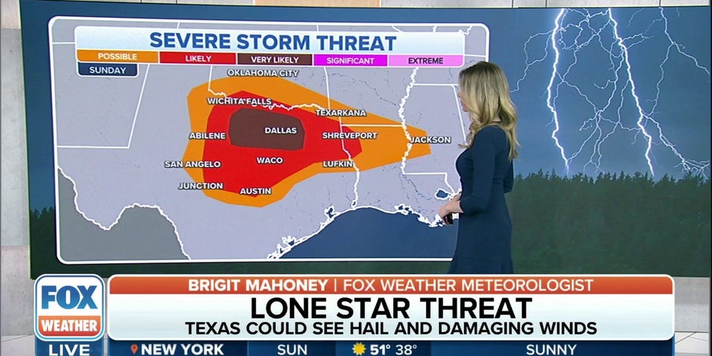 Severe Thunderstorms Could Bring Large Hail Damaging Winds To Dallas