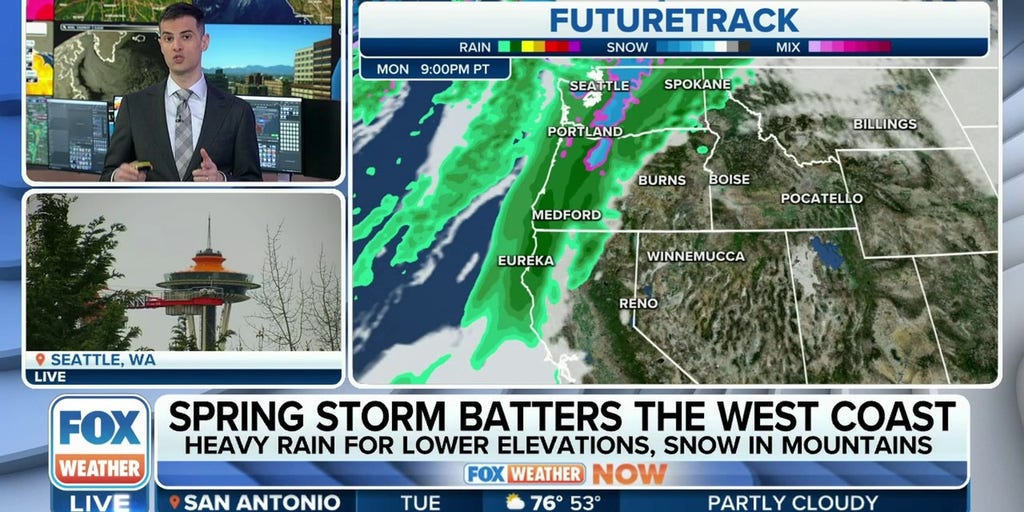 Widespread rain expected along West Coast with spring storm | Latest ...