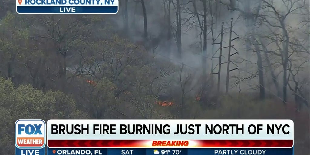 Brush fire threatening homes just north of NYC | Latest Weather Clips ...