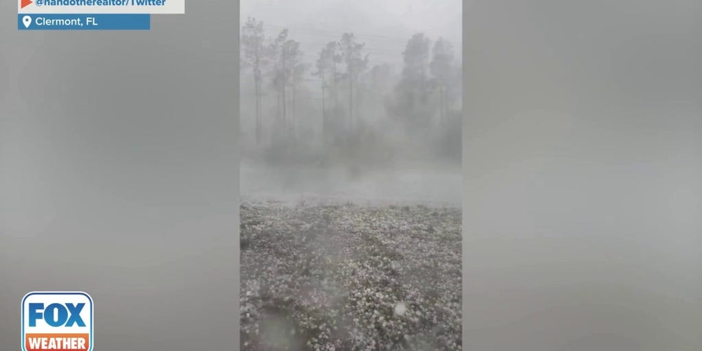 Hail pelts vehicle in Clermont, Florida | Latest Weather Clips | FOX ...