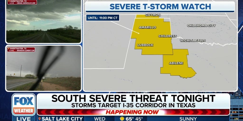 Severe Thunderstorm Watch issued for parts of Texas | Latest Weather ...