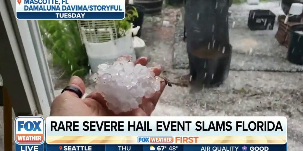 NWS Melbourne: 'Rare' event in Florida dropped large, damaging hail ...