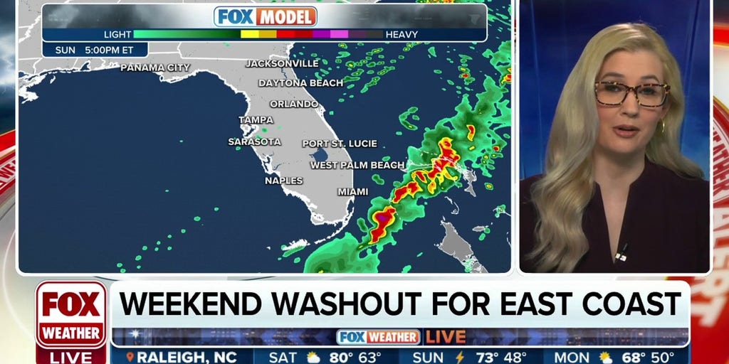 Weekend washout for East Coast | Latest Weather Clips | FOX Weather