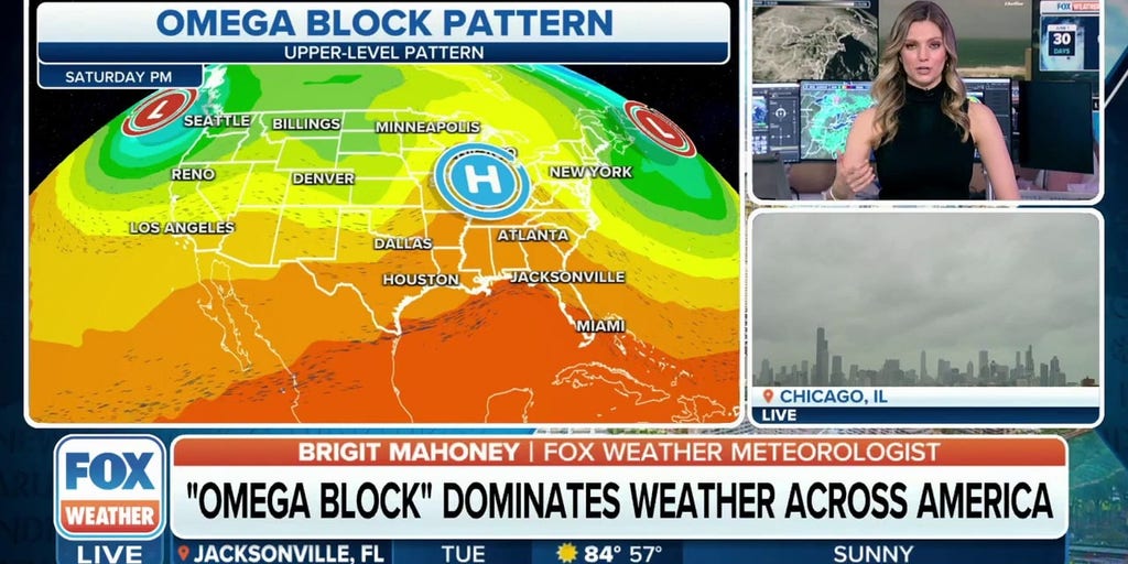 'Omega block' pattern to dominate weather across US this week | Latest ...