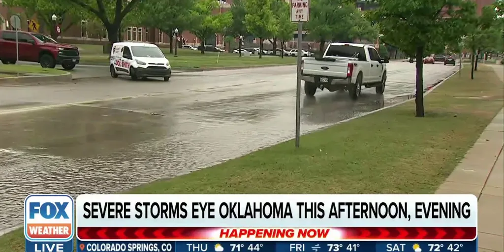 Severe storms, flash flooding threatens Oklahoma | Latest Weather Clips ...