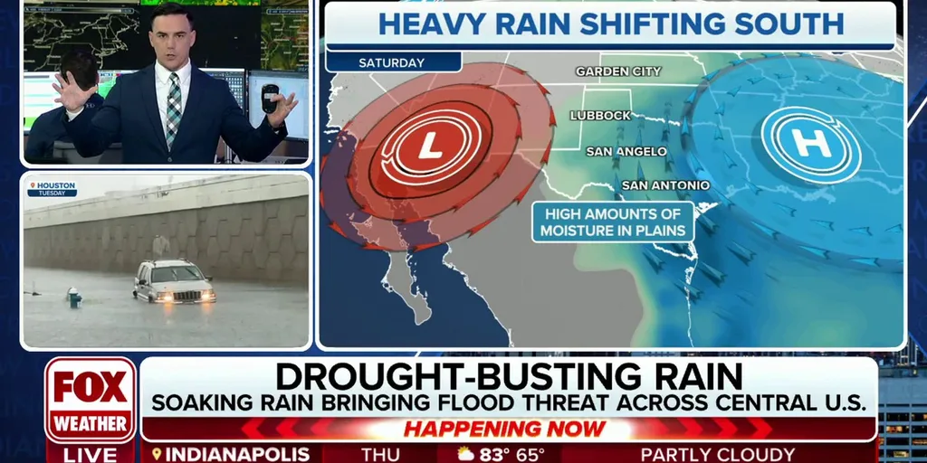 Stubborn low anchors rain over southcentral US | Latest Weather Clips ...