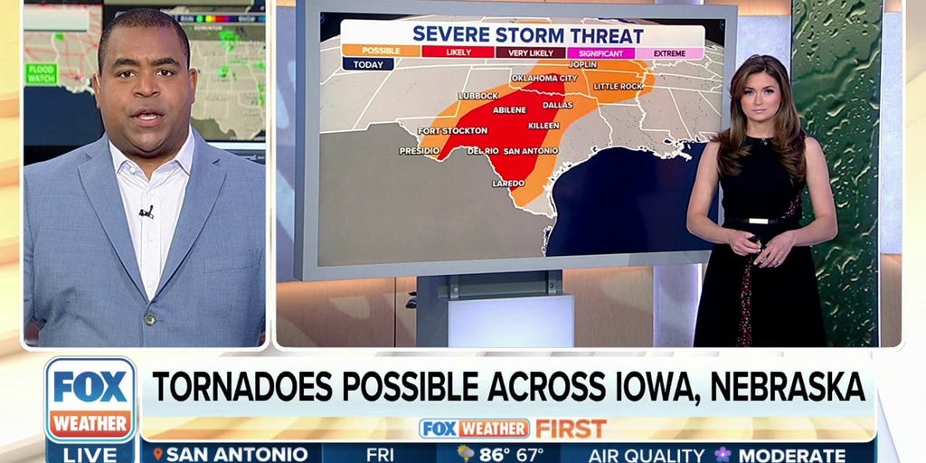Severe storm threat stretches from Midwest through Texas on Friday ...