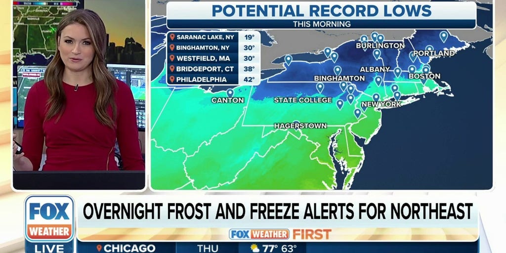 Cooler temperatures sweeping across the Northeast | Latest Weather ...