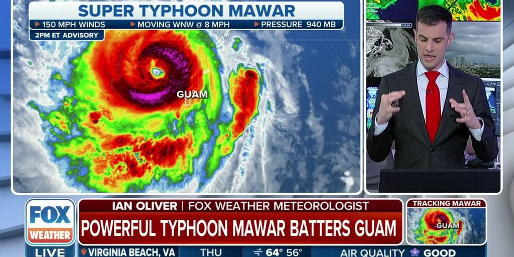 Mawar restrengthens into a super typhoon west of Guam | Latest Weather ...