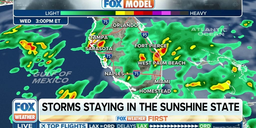 More widespread thunderstorms, torrential rain eyes Florida after brief ...