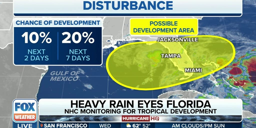 Tropical disturbance spinning toward Florida to deliver heavy rain ...