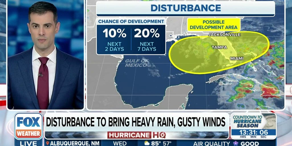 Tropical disturbance eyes Florida with heavy rain, gusty winds expected ...