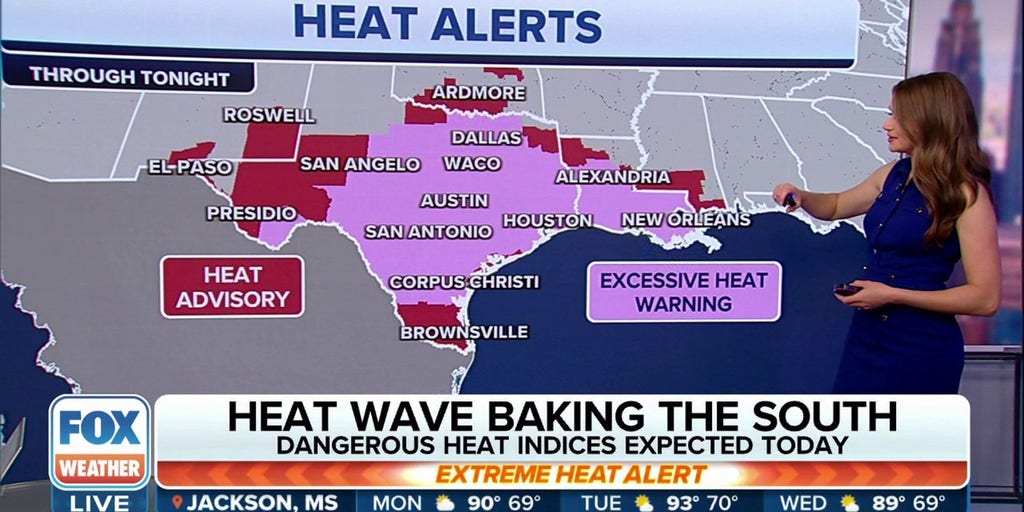 Millions in the South remain under Excessive Heat Warnings due to dangerous triple-digit ...