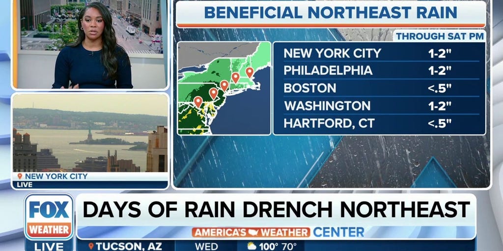 Days of rain, thunderstorms to drench the Northeast | Latest Weather ...