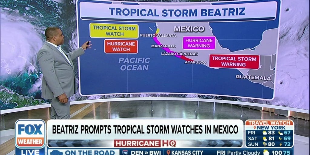 Beatriz prompts Tropical Storm Watches in Mexico | Latest Weather Clips ...
