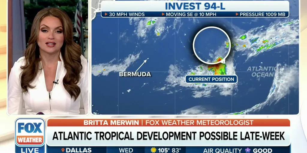 Invest 94L has 50-50 chance of development later this week | Latest ...
