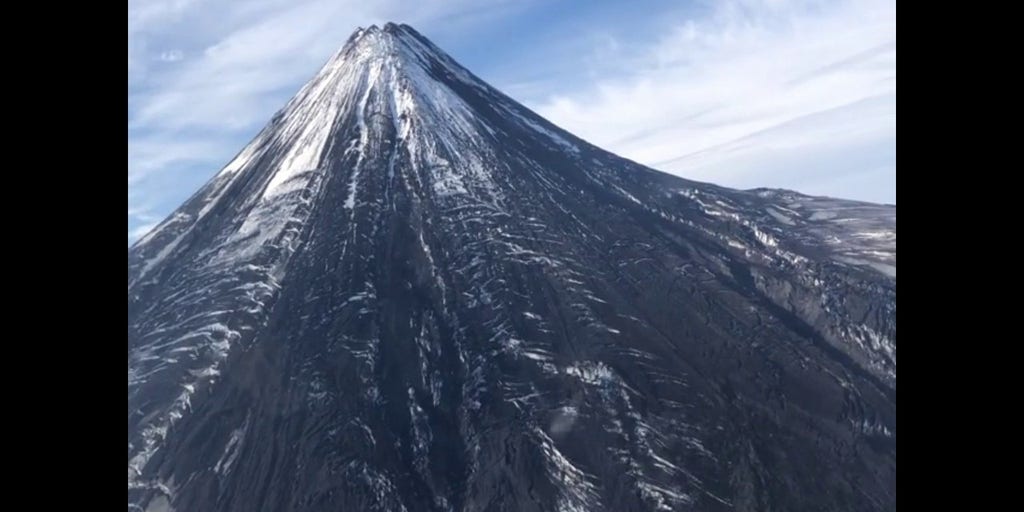 Aerial video of the Shishaldin Volcano on Unimak Island | Latest ...