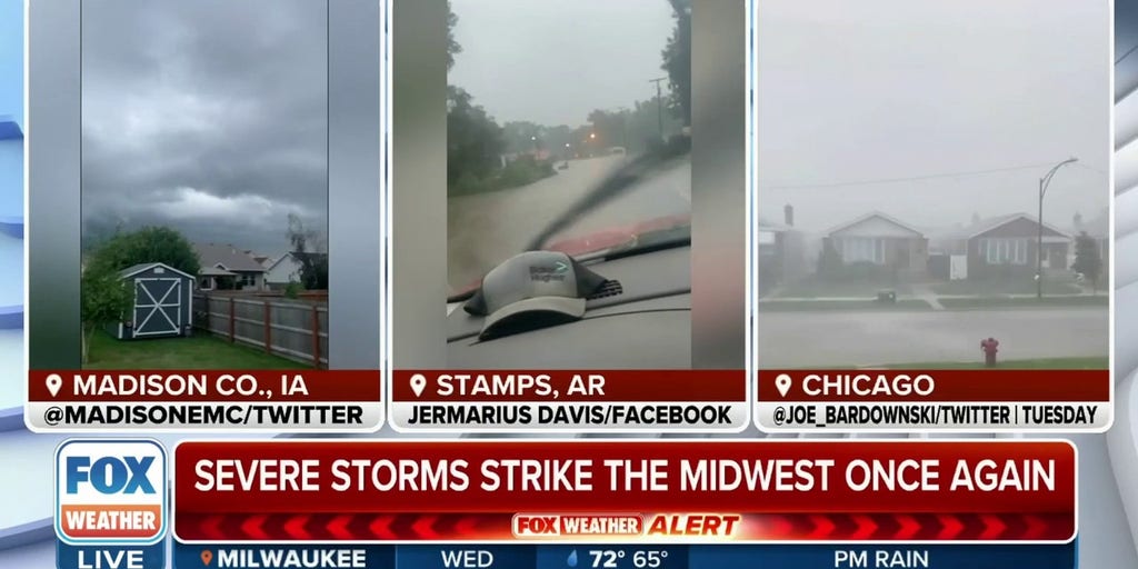 Severe storms strike the Midwest once again | Latest Weather Clips ...