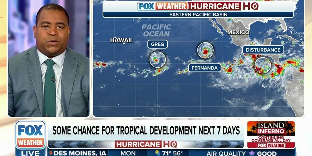 Tropical activity picks up in Eastern Pacific while Tropical Storm Greg ...