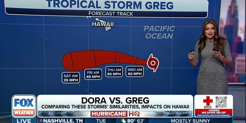 Tropical Storm Greg spins towards Hawaii as Hurricane Fernanda on its ...