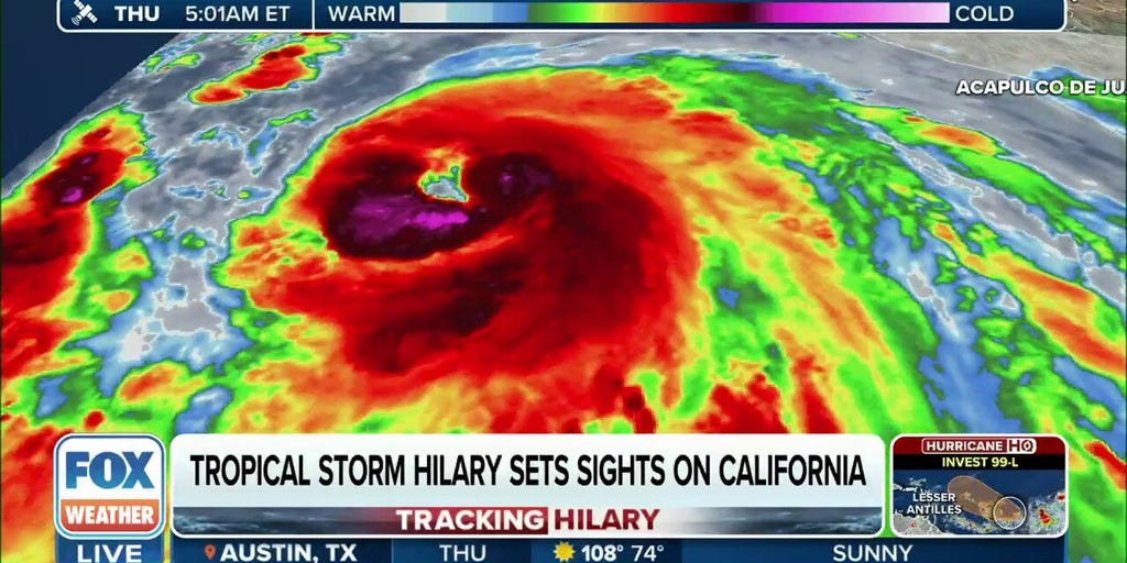 Tropical Storm Hilary takes aim at California with significant impacts ...
