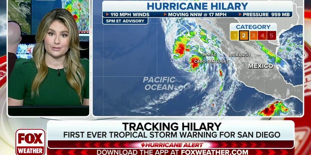 Saturday afternoon update: Hurricane Hilary downgraded to a Category 2 ...