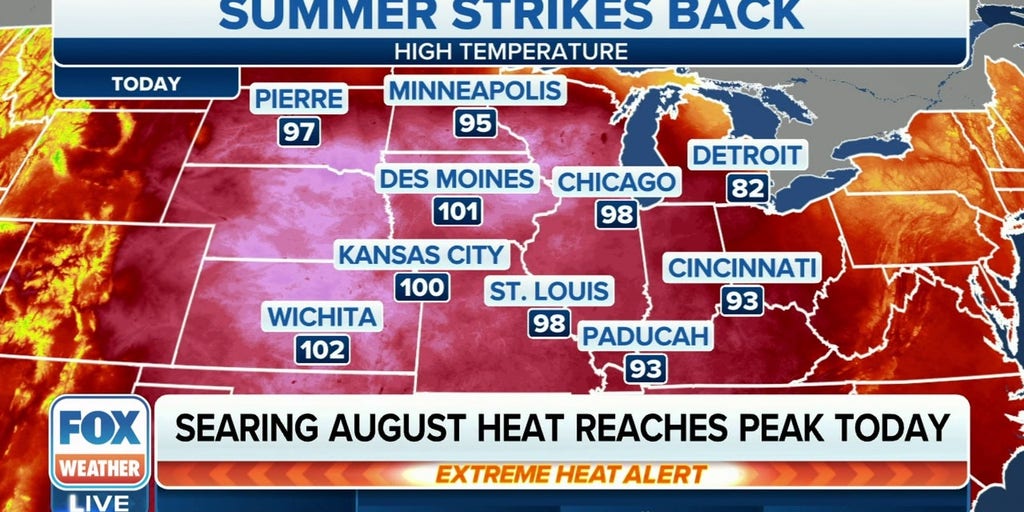 Parts of Midwest seeing hottest days of summer this week | Latest ...