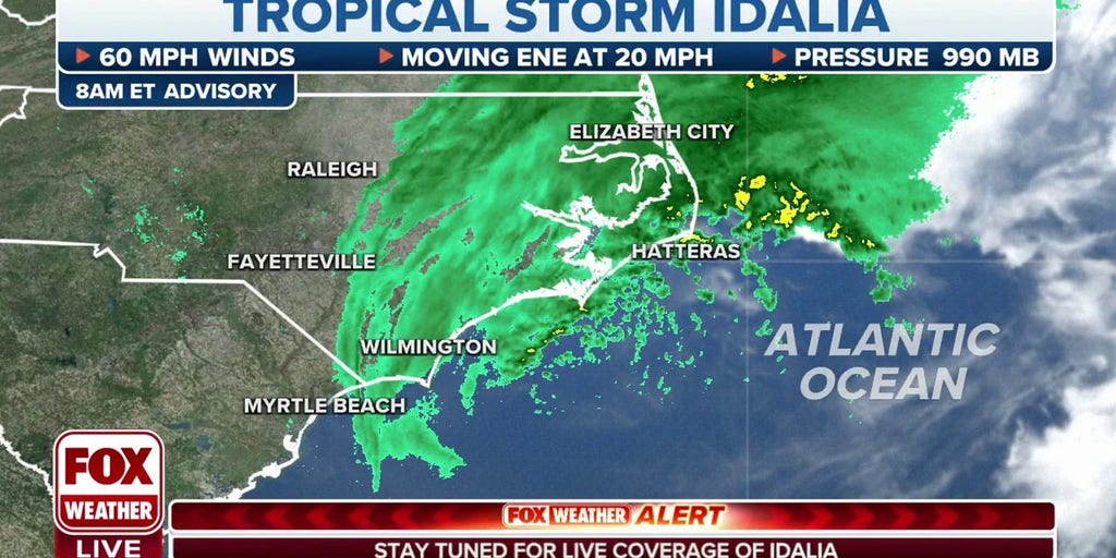 Idalia Remains A Tropical Storm As It Begins To Pull Away From The East